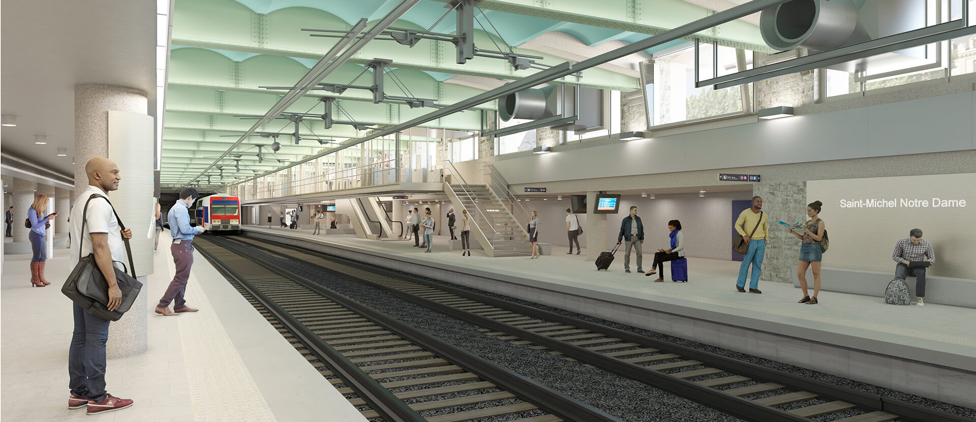 Saint-Michel-Notre-Dame train station - AREP