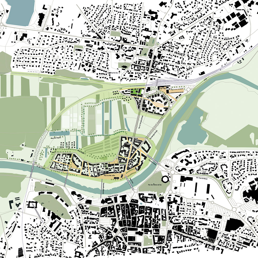 Quartier du Sablar à Dax - AREP